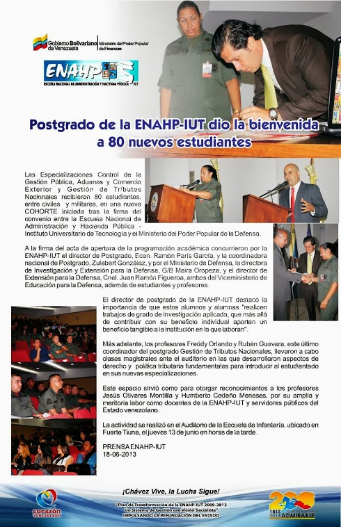 Dirección de Postgrado y Adiestramiento Escuela Nacional de ...