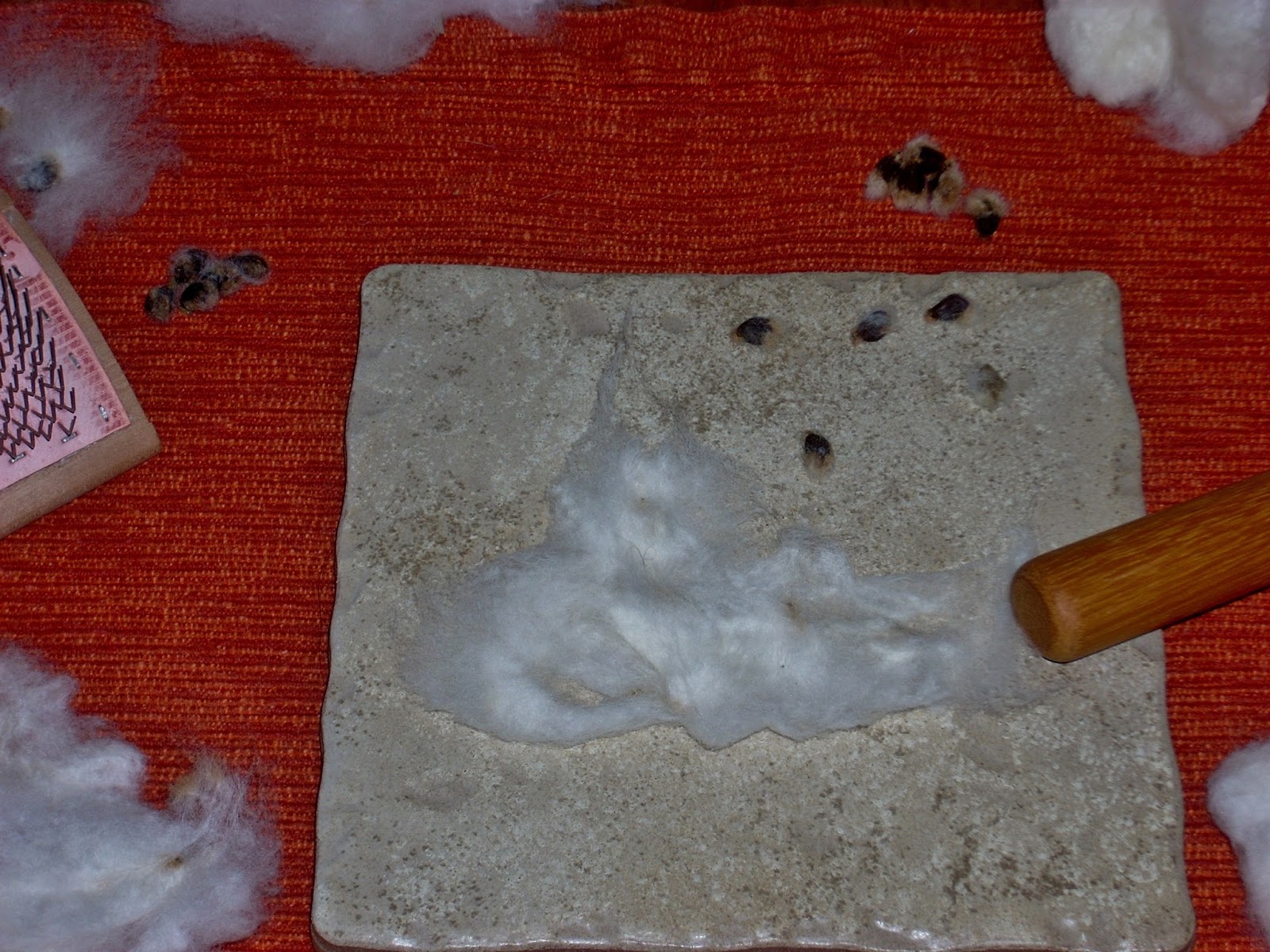 HeartSong Studio: Ginning Cotton by Hand