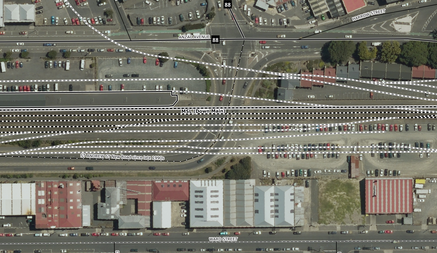 MSL Dunedin-Mosgiel [1B]: Dunedin Station 2: Depot Sidings 1972 – New ...