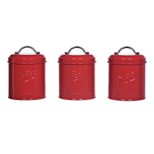 Why You Need These Beautiful Red Storage Canisters / Home Decor & Weddings
