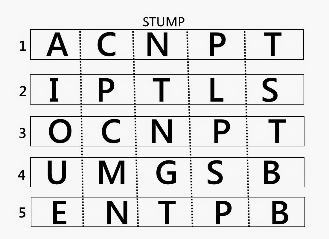 Kindergarten and Mooneyisms: STUMP (and a Freebie!)