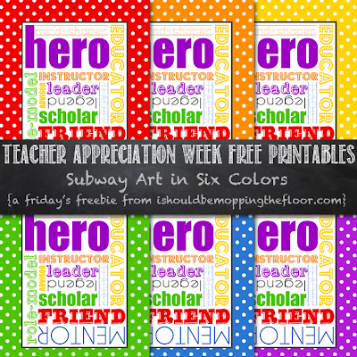 Crayon Teacher's Gift | i should be mopping the floor