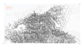 the art of kevin nelson: "Tangled" map of city and detail