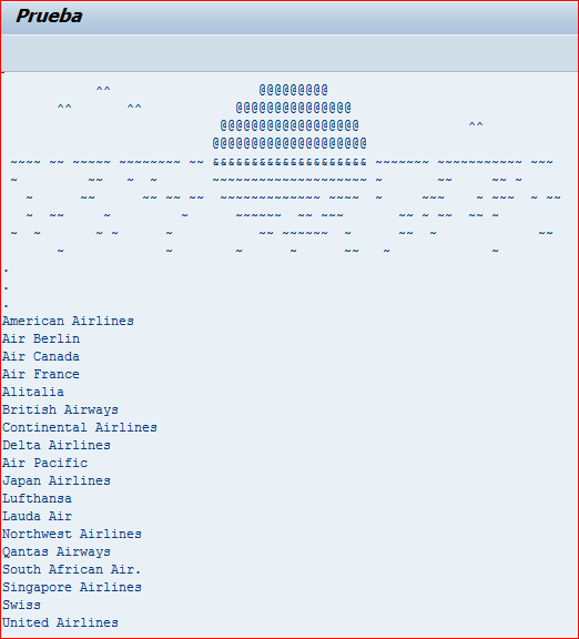 ASCII art en ABAP | Blog de SAP