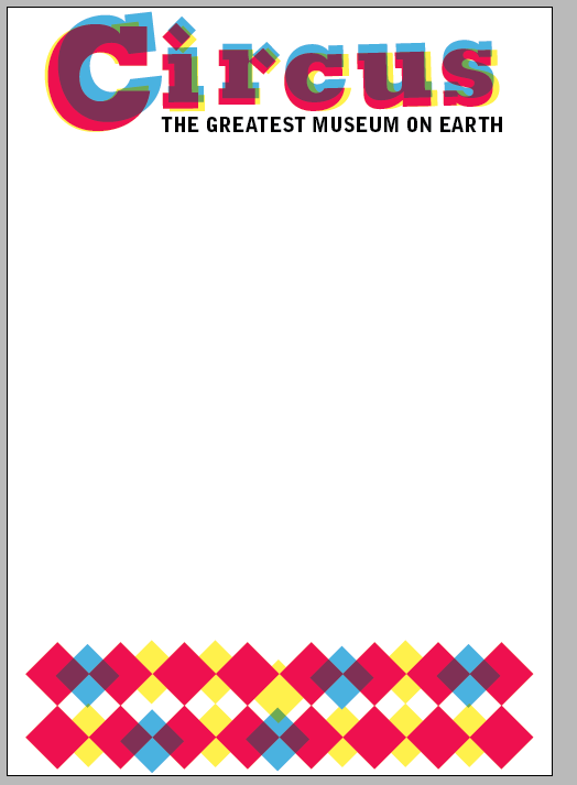 Design Practice: Circus programme design development