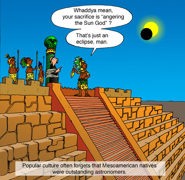 People in white coats: The old "explorer saved by a fortuitous eclipse ...