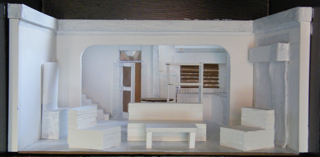 Abigail's Party at Rep: Set design - completed model