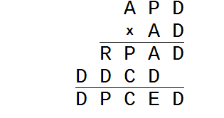 cryptarithmetic tutorial: Cryptarithmetic problem 1