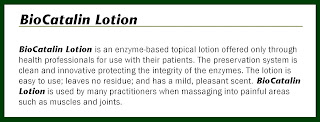 Tom Kbrink's Art and Holistic Living: BioCatalin - Enzyme Lotion