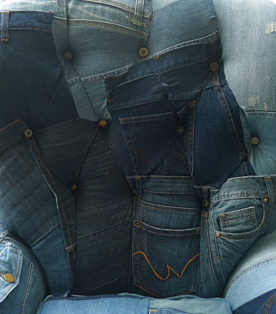 JO PRICE UPHOLSTERY + DESIGN: Our latest commission - denim chair made ...