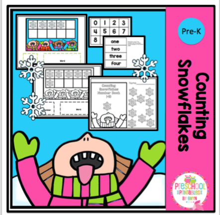 Winter Counting Snowflakes ~ Preschool Printables