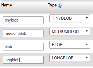 Type Data TinyBlob , Blob , MediumBlob, LongBlob di MYSQL | ARIFWEB WEBNYA MAS ARIF