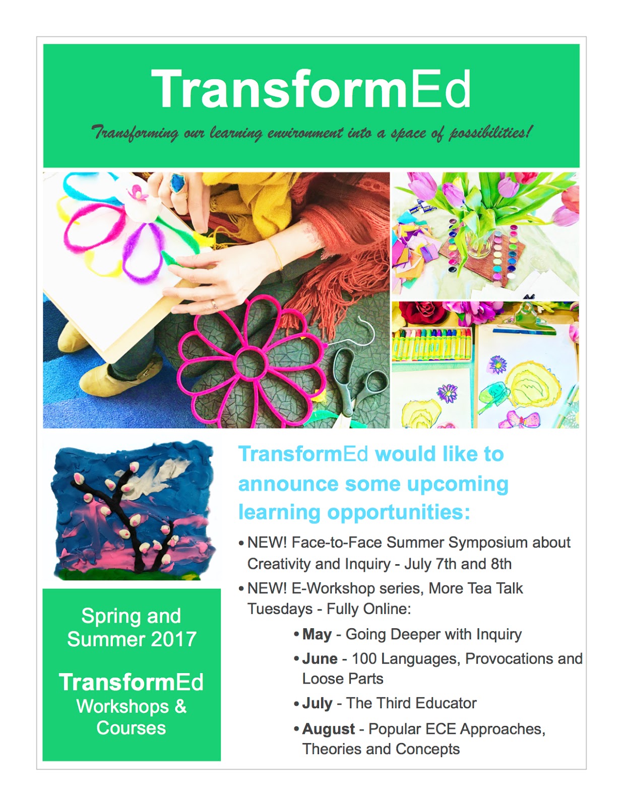 Upcoming Sessions | Transforming our Learning Environment into a Space ...