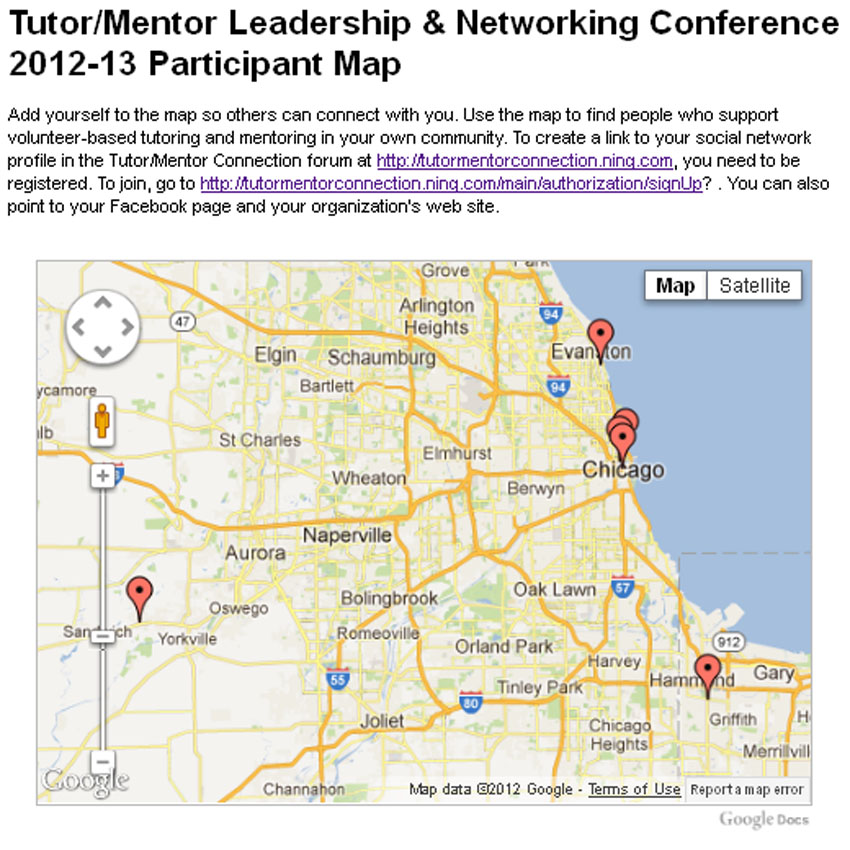 Tutor Mentor Institute, LLC: Mapping Participation. Help Build the Network