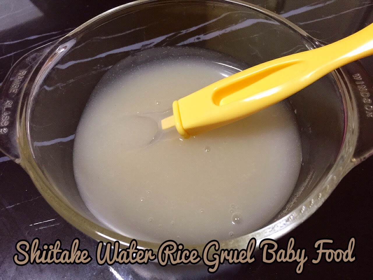 MinJi's Kitchen: Shiitake Water Rice Gruel Baby Food