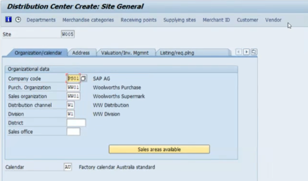 How to Create a Site in SAP Retail and what factor determines if it is ...