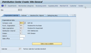 How to Create a Site in SAP Retail and what factor determines if it is ...