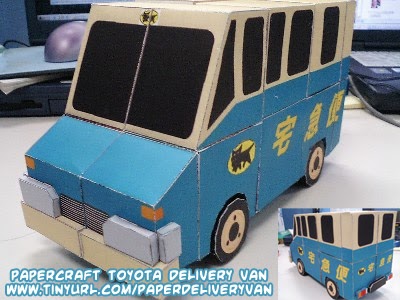 Ninjatoes' papercraft weblog: D/L #papercraft Toyota Quick Delivery van: