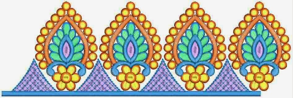 EmbDesignTube: Latest Handicrafts Embroidery Lace Border Designs