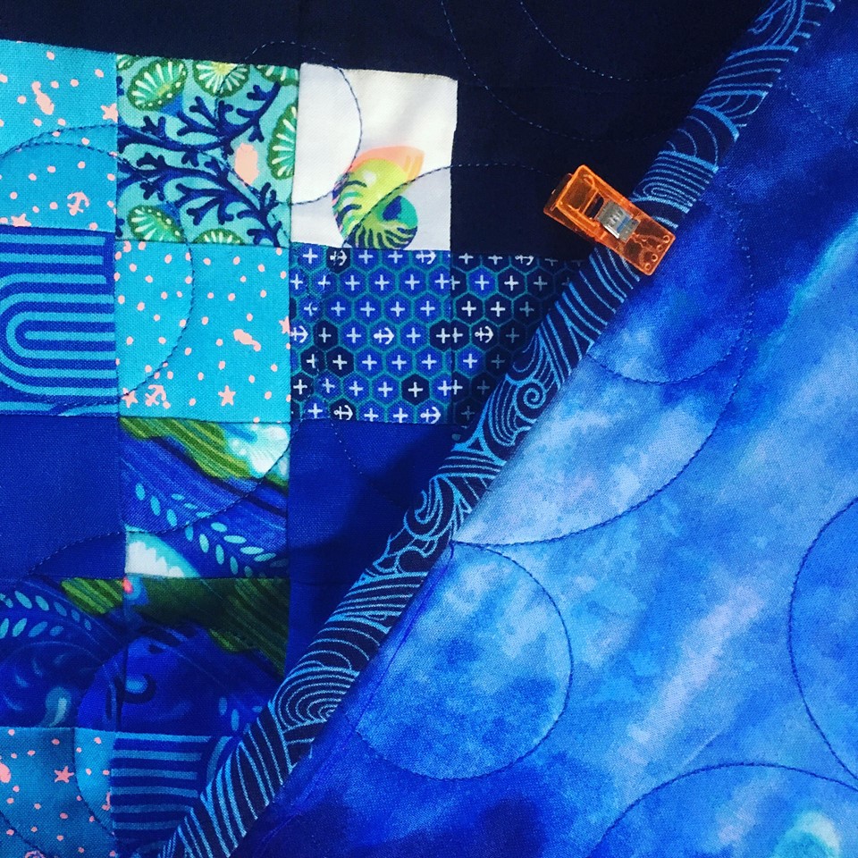 gemini stitches: Tula Pink Anchors Aweigh "Zuma" quilt