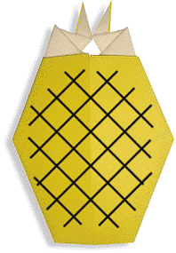 Pineapple - Easy Origami instructions For Kids