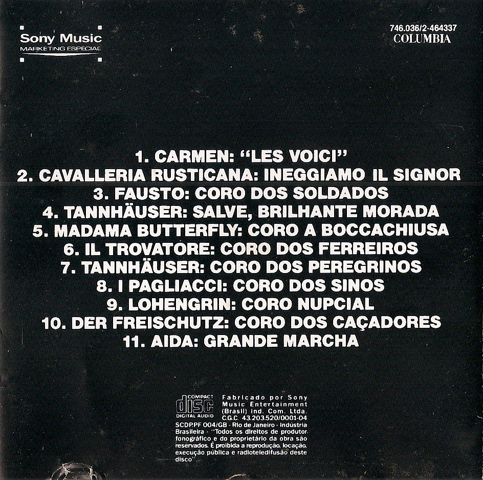 chucrute com quiabo: Anvil Chorus: Favorite Opera Choruses - Eugene ...