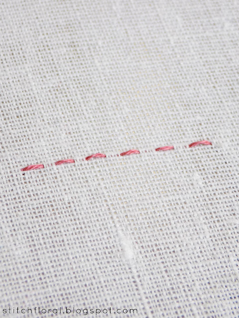 Running stitch tutorial - Stitch Floral