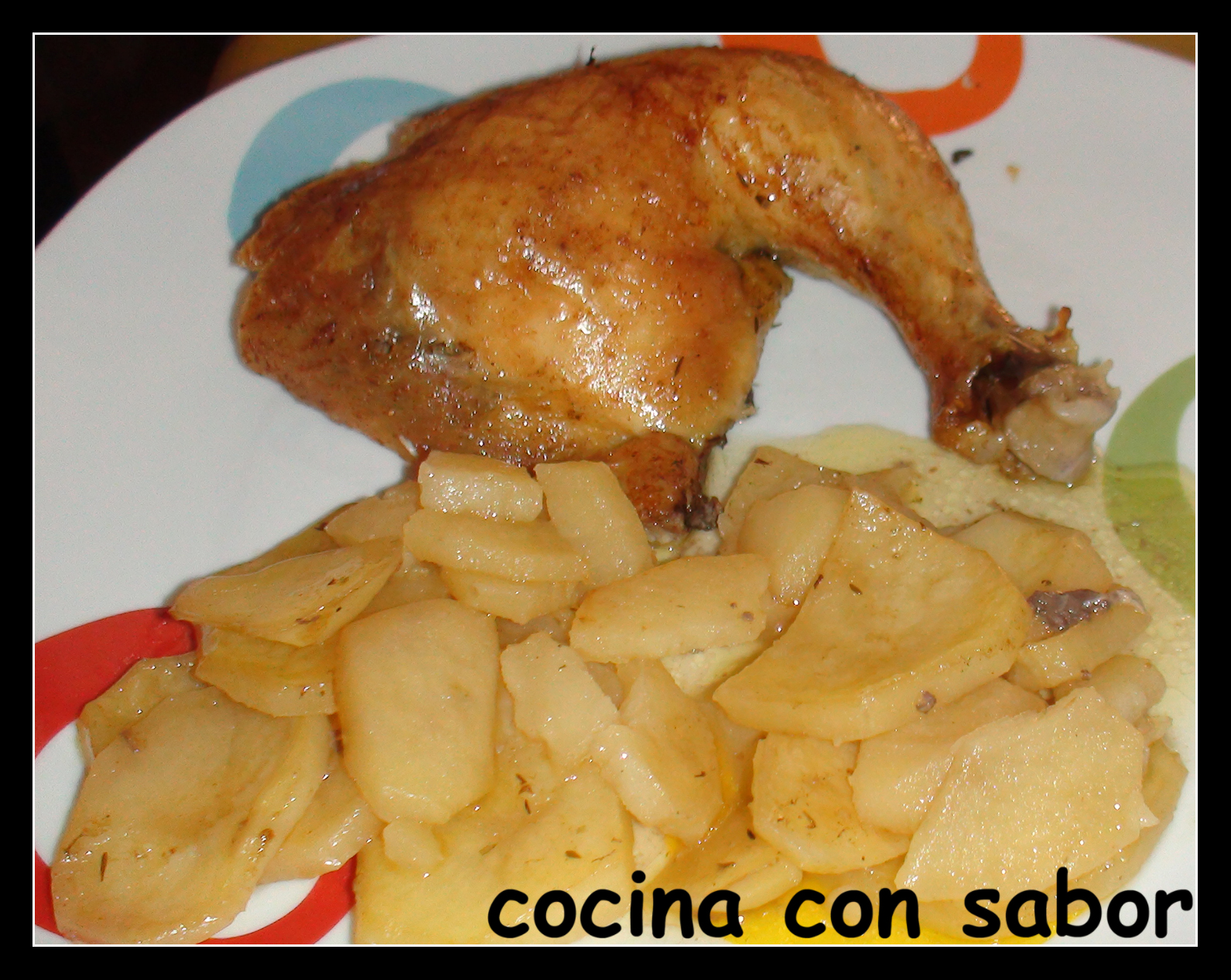 Pollo sentado o violado