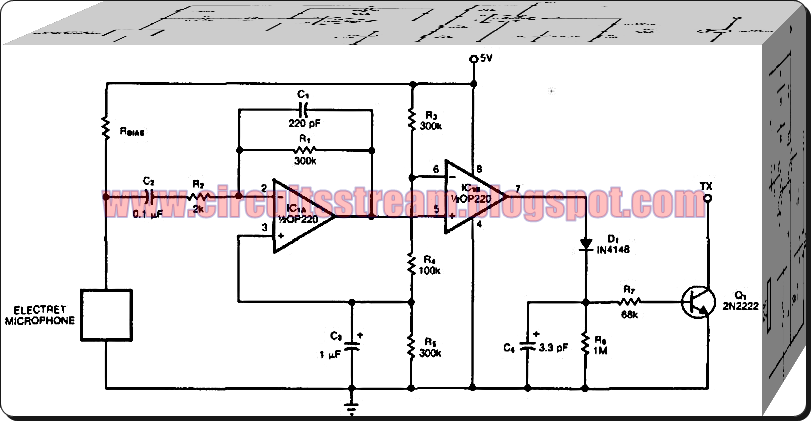 Voice Switched Microphone Controlled Circuit Diagram | Electronic ...