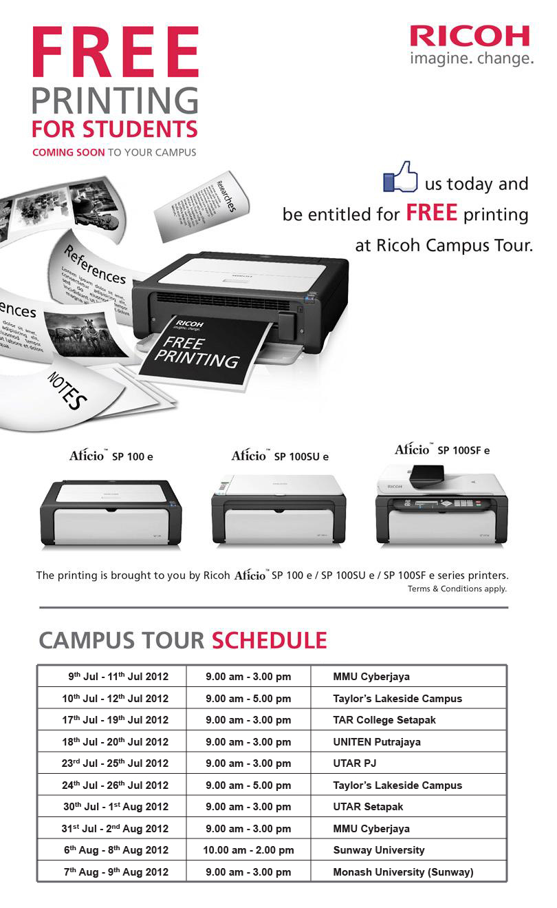 The Beauty Junkie - ranechin.com: RICOH Aficio™ SP 100 e Series Printers