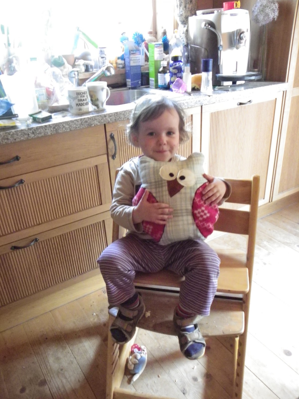 Monsterlabel: die Eule Emma