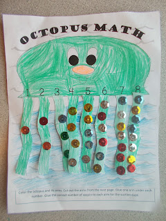 Chipman's Corner Preschool: O is for Octopus Math