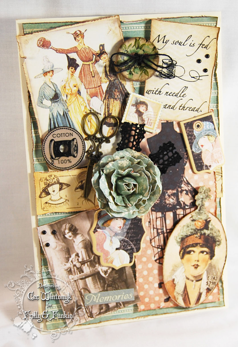 CW Card Creations: Sewing Collage