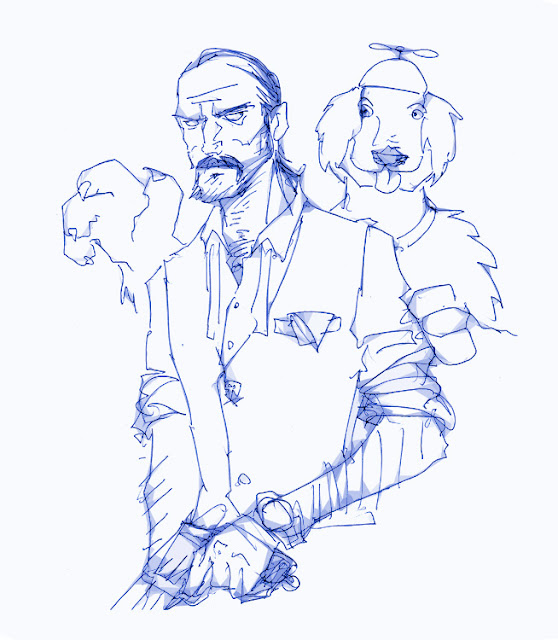 Les Sketcheurs Cosmiques: GOON DOG ET SON MAITRE