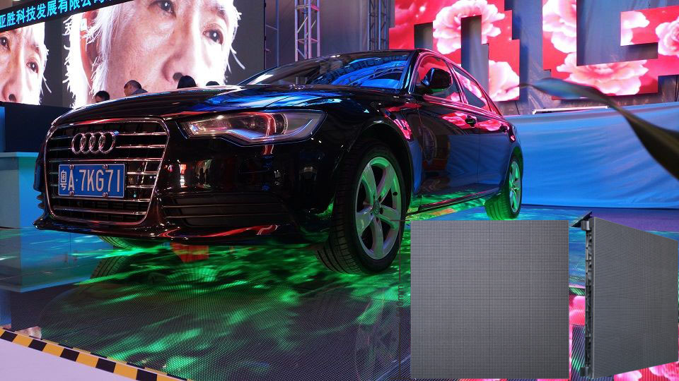 magic stage led screen -- car driving on it : 2016