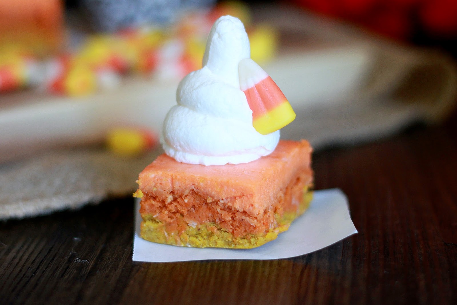 Feeding My Addiction: Orange Cream 'Candy Corn' Squares