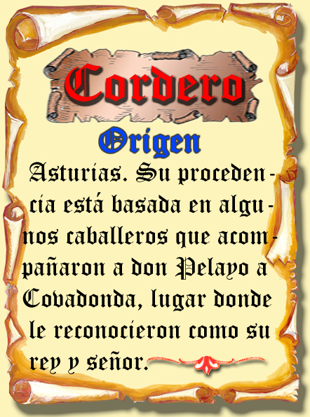 Todo de heráldica: apellido cordero