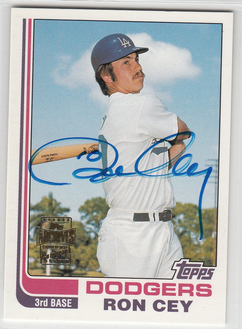 Dodgers Blue Heaven: Collection: Ron Cey Topps Archives Autograph