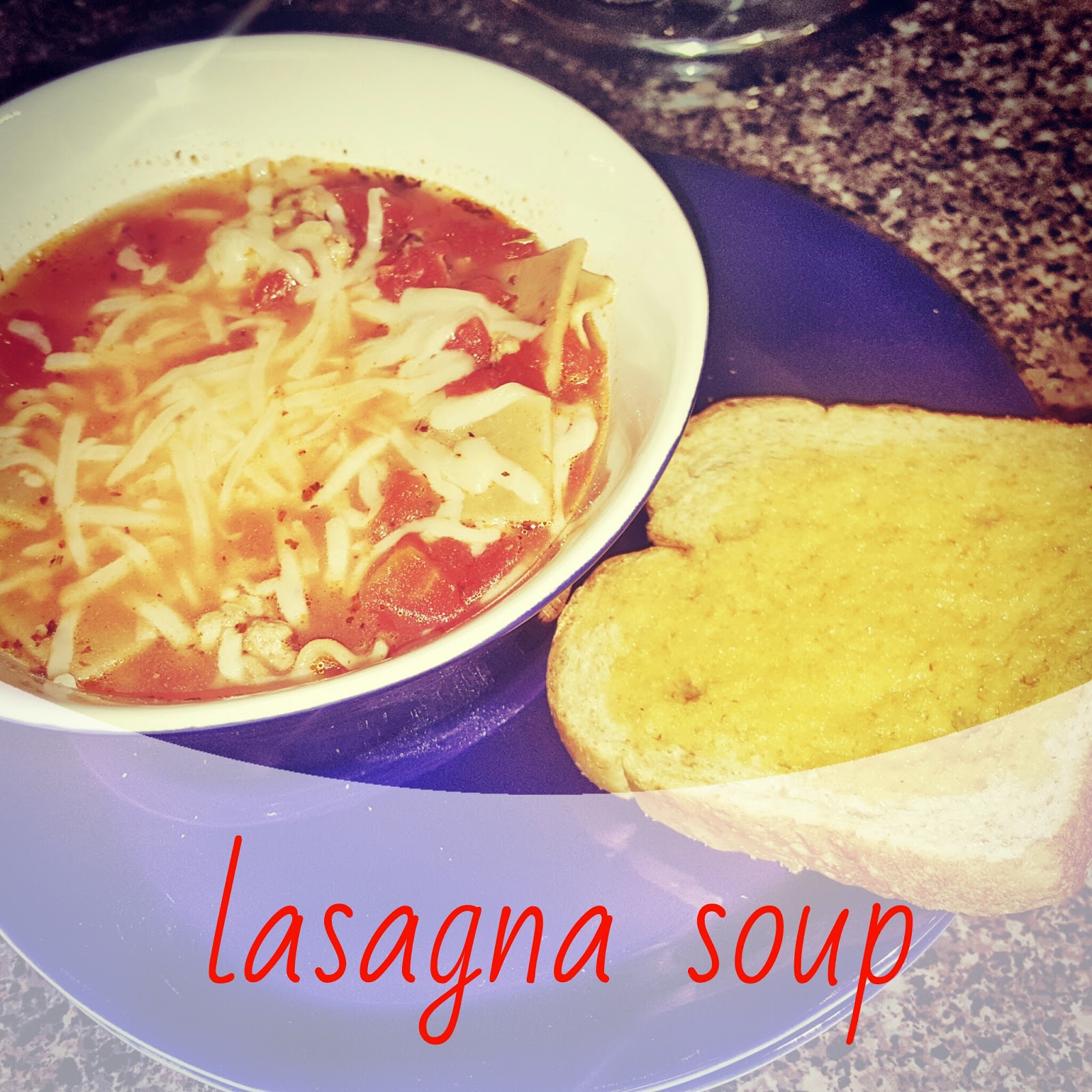 The Gaudy Mom: Lasagna Soup and Taco Wraps