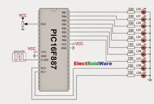 ElectRoidWarE: Connect ADC with PIC16F877