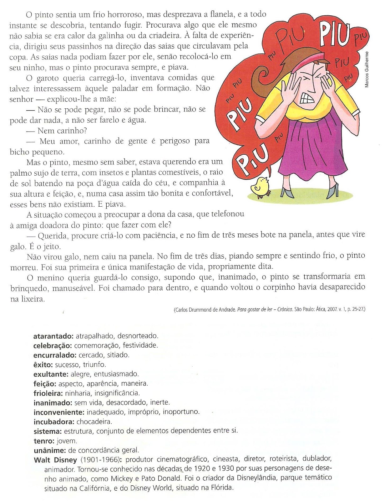 Crônica Infantil Para Imprimir - NAZAEDU