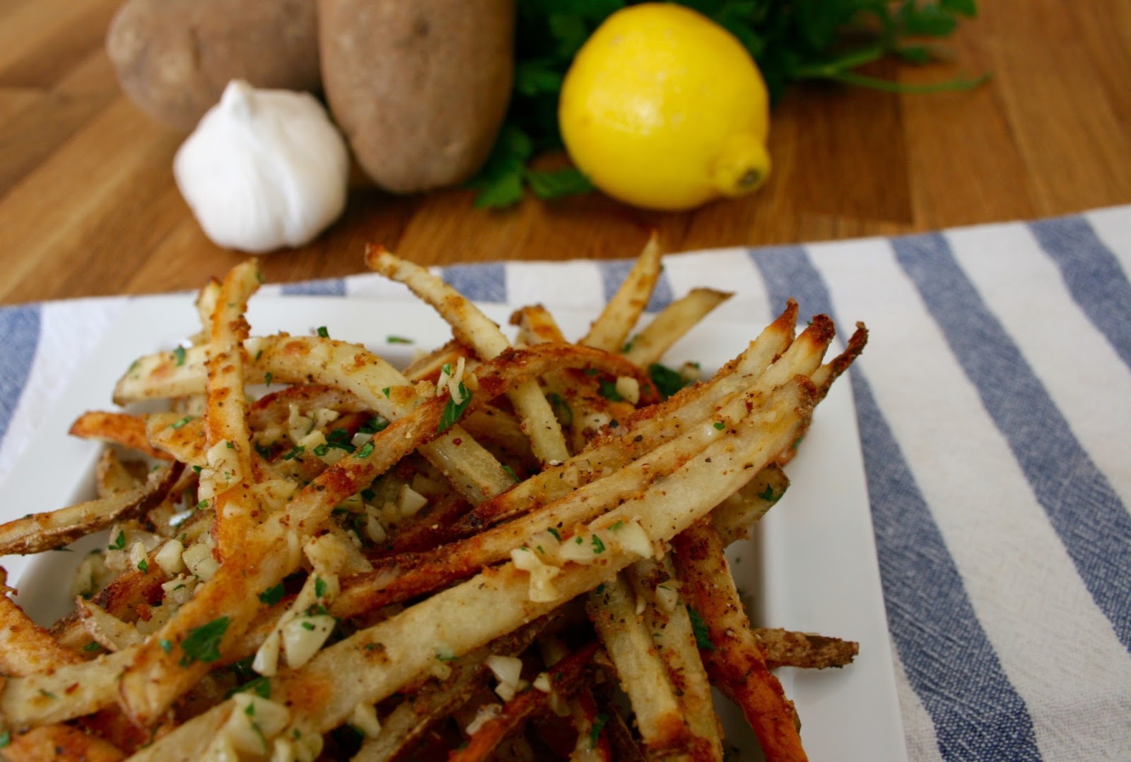 Just A Darling Life: Lemon Garlic Baked Fries