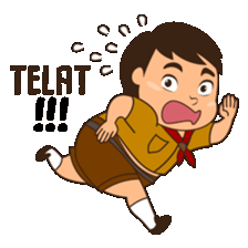 Kumpulan Gambar Kartun Sticker Transparan Anak Pramuka Unyu
