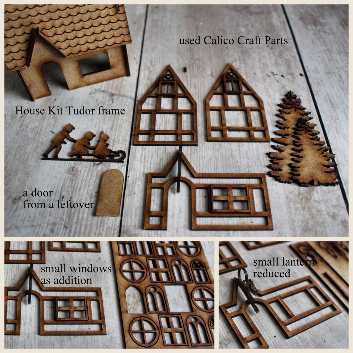 Calico Craft Parts: A little winter cottage by Kerstin
