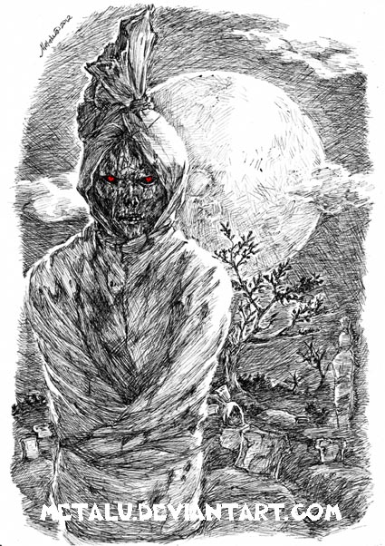 Gambar Pocong Mata Merah - Gambar Pocong Seram 2019