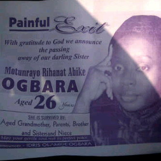 New Twist In Motunrayo's Death, Was She A Mistress? Was She Barren ...