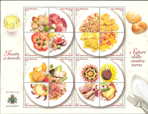 Culinary on Stamps: San Marino - Traditional Foods 2003