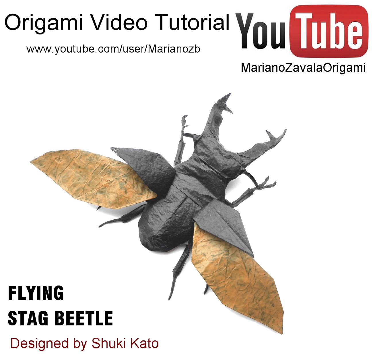 Mariano-Mi mundo el Origami: Flying Stag Beetle