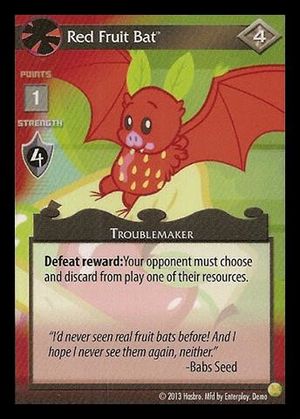 MLP Red Fruit Bat CCG Cards | MLP Merch