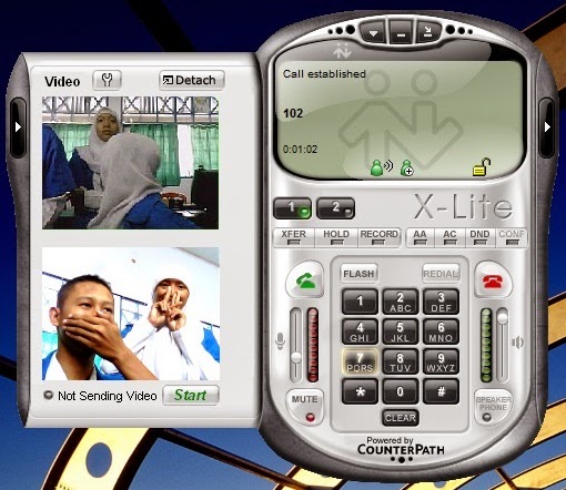 Konfigurasi Voip menggunakan Axon dan X-lite melalui jaringan Wireless ...